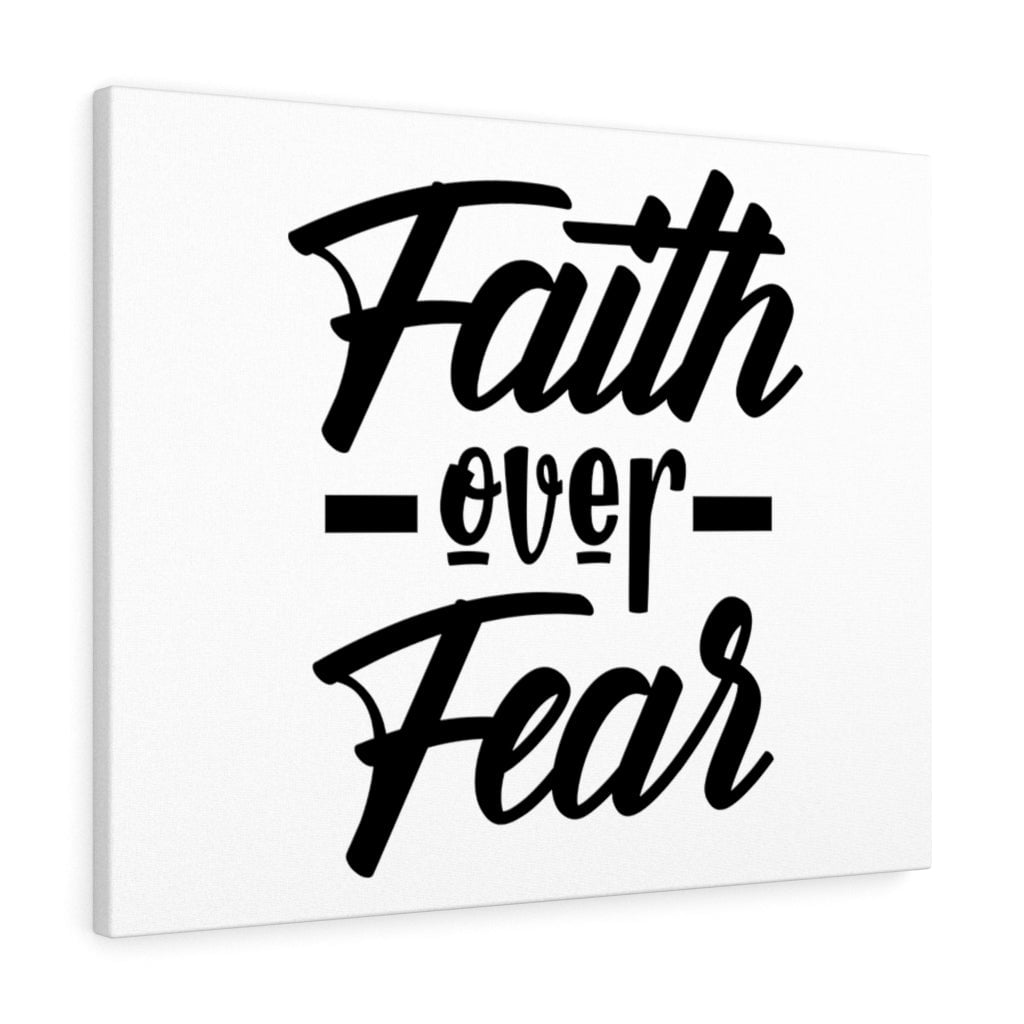 Scripture Walls Faith Over Fear Line Bible Verse Canvas Christian Wall ...