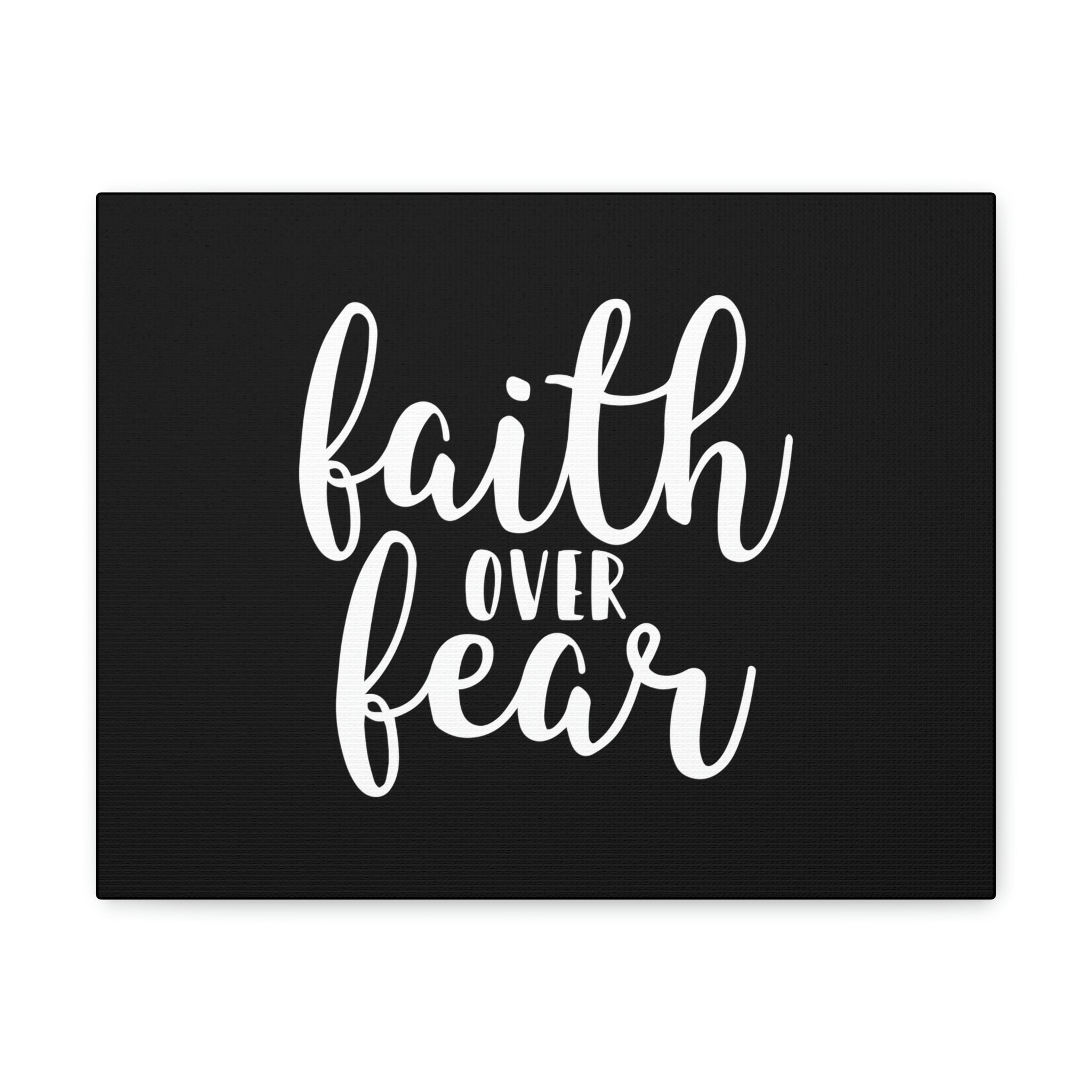 Scripture Walls Faith Over Fear Mark 4:40 Black And White Christian ...