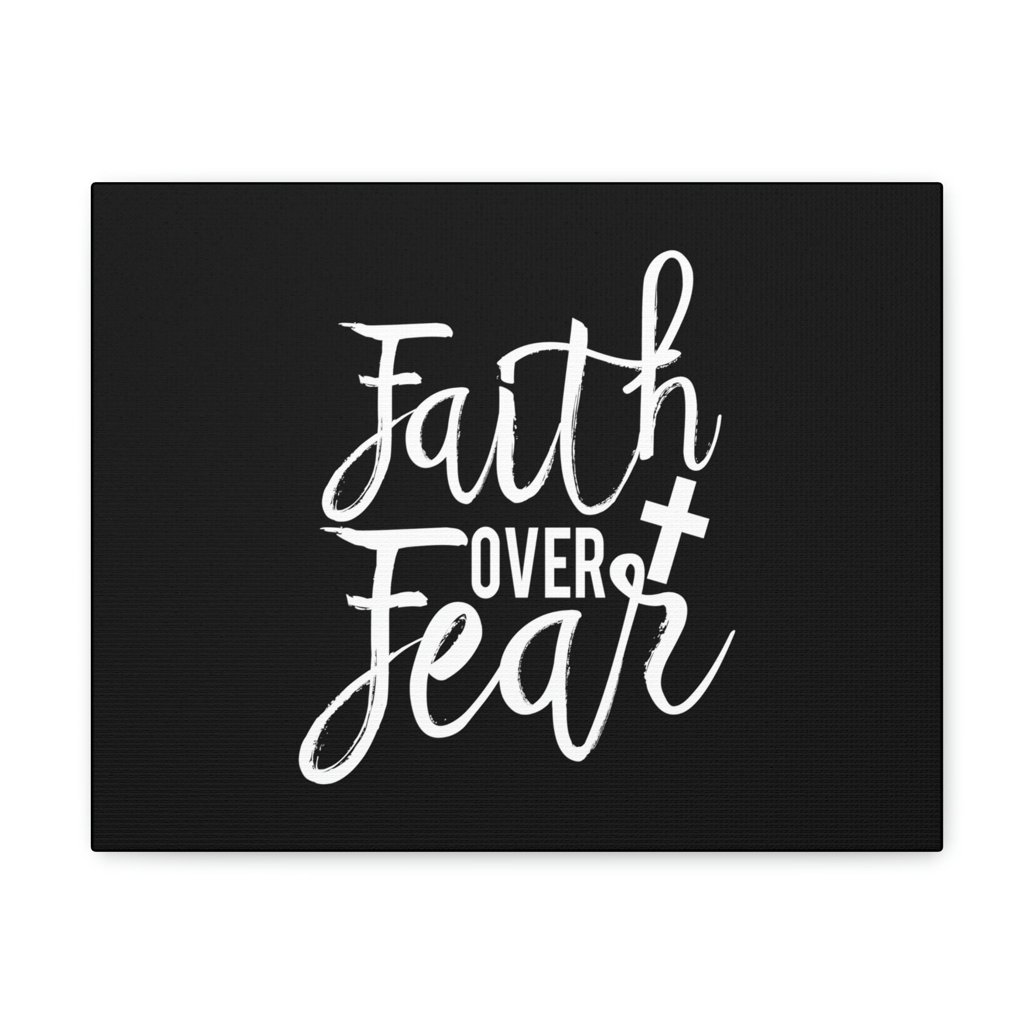 Scripture Walls Faith Over Fear Mark 4:40 Cursive Christian Wall Art ...