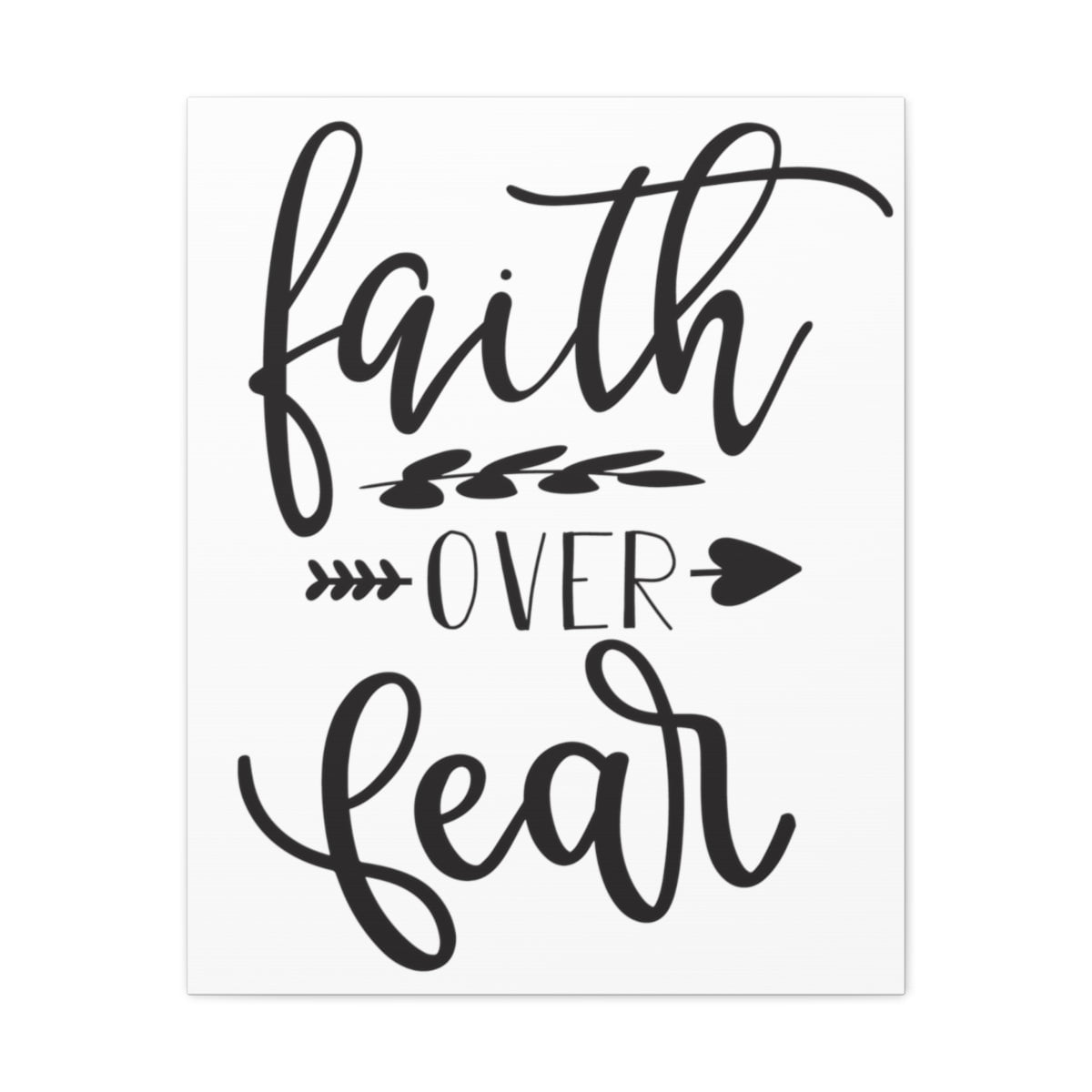 Scripture Walls Psalm 23:4 Faith Over Fear Bible Verse Canvas Christian ...