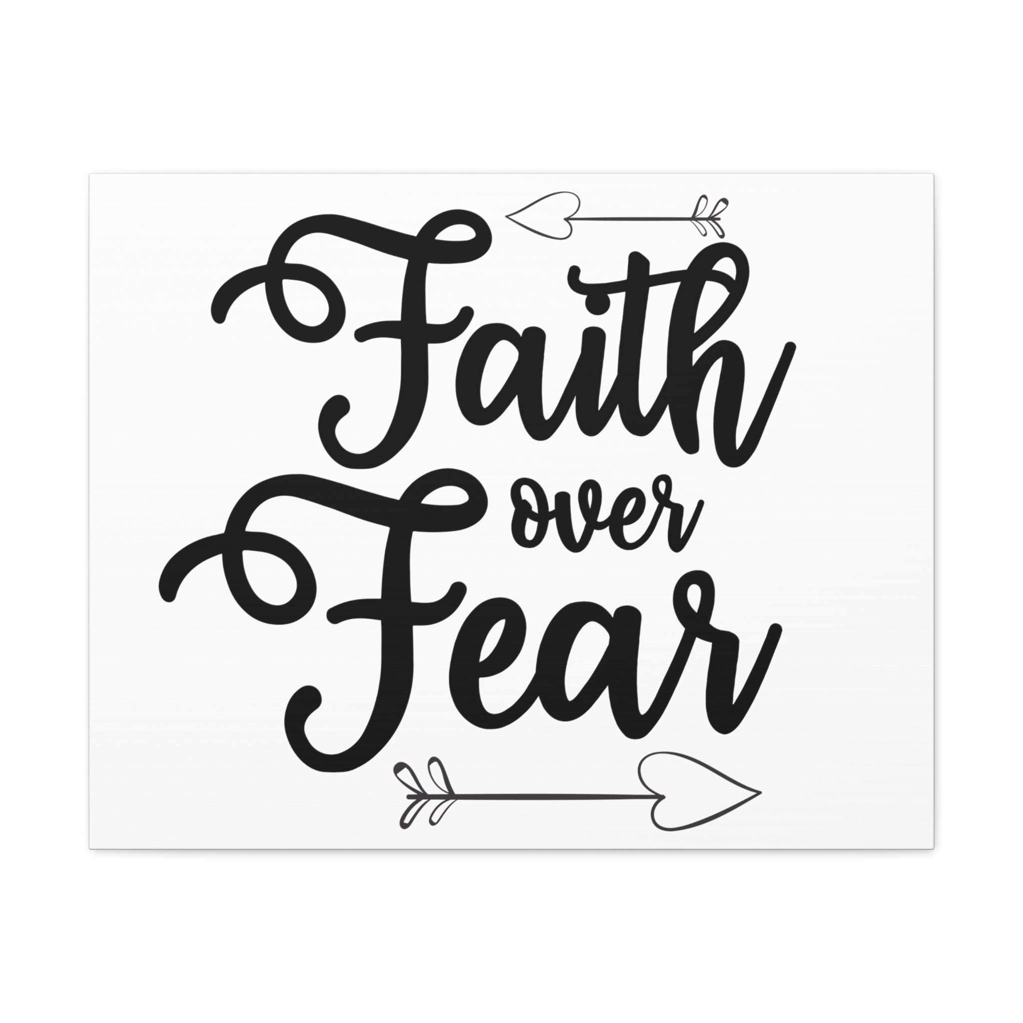 Scripture Walls Psalm 34:4 Faith Over Fear Arrow Bible Verse Canvas ...