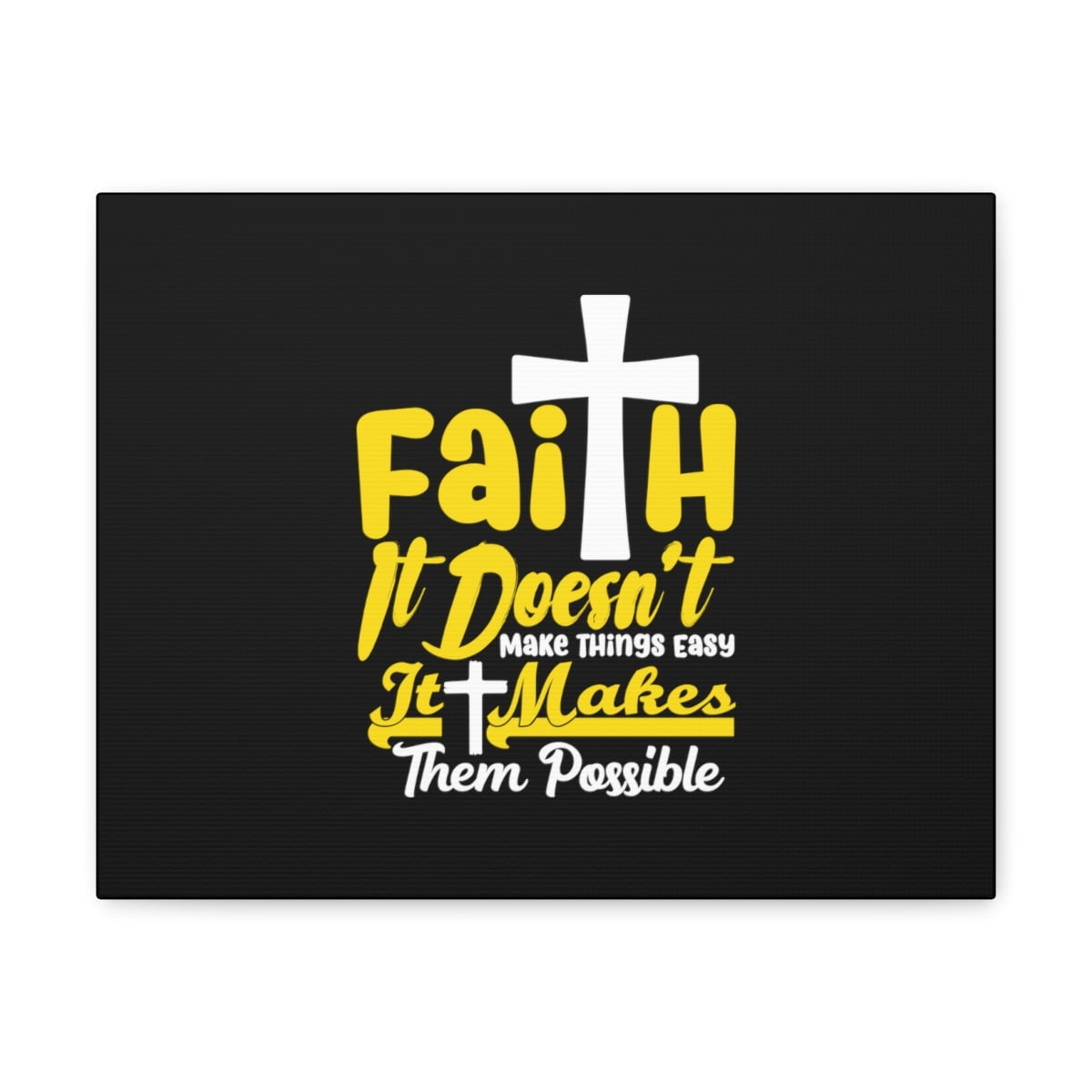 Scripture Walls Luke 1:37 Faith Yellow Christian Wall Art Bible Verse ...