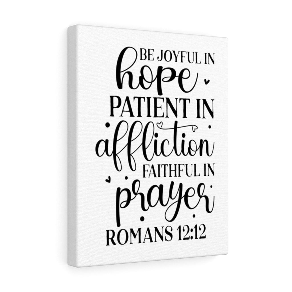 Scripture Walls Faithful In Prayer Romans 12:12 Bible Verse Canvas ...