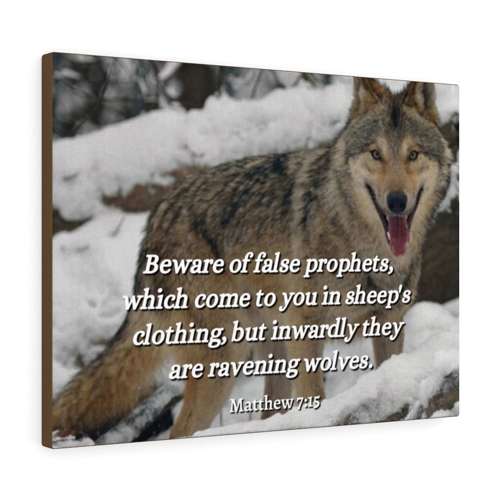 Scripture Walls False Prophets Matthew 7:15 Bible Verse Canvas ...