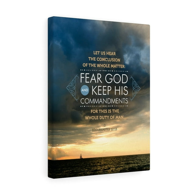 Scripture Walls Fear God and Keep His Commandments Ecclesiastes 12:13 ...