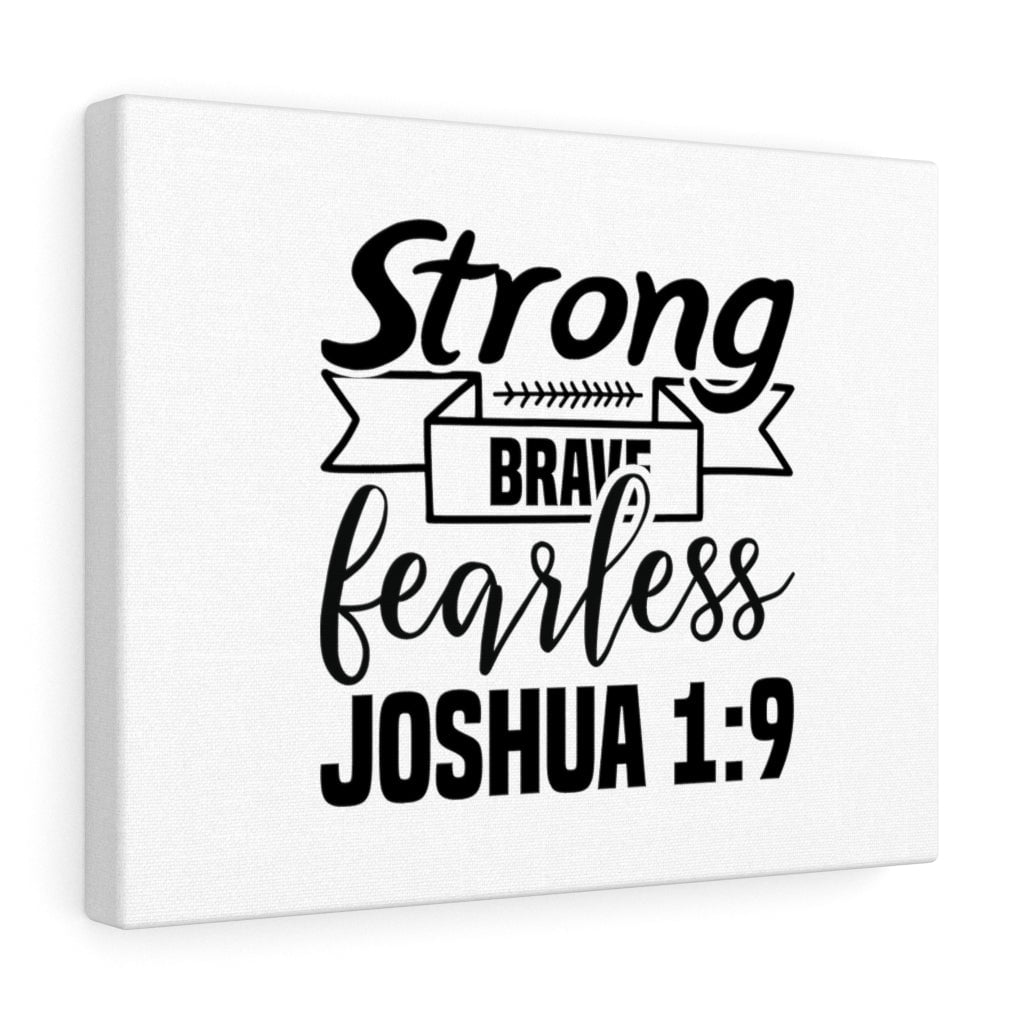 Scripture Walls Fearless Joshua 1:9 Bible Verse Canvas Christian Wall ...