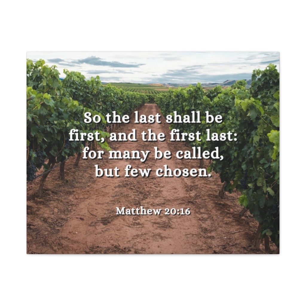 Scripture Walls Few Chosen Matthew 20:16 Bible Verse Canvas Christian ...