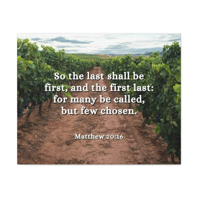 Scripture Walls Few Chosen Matthew 20:16 Bible Verse Canvas Christian ...