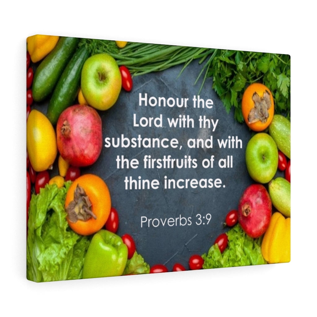 Scripture Walls Firstfruits Proverbs 3:9 Wall Art Bible Verse Print ...