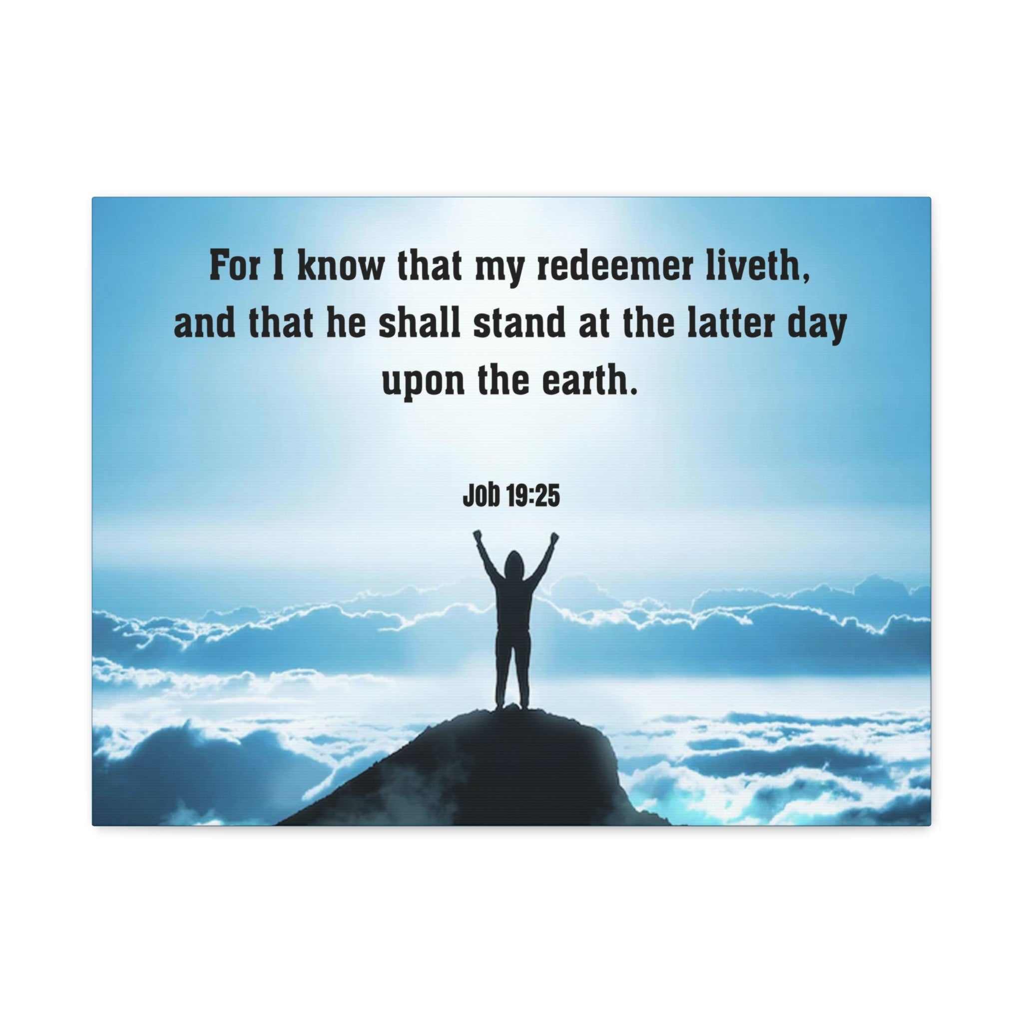 Scripture Walls For I Know Job 19:25 Christian Wall Art Print Ready to ...