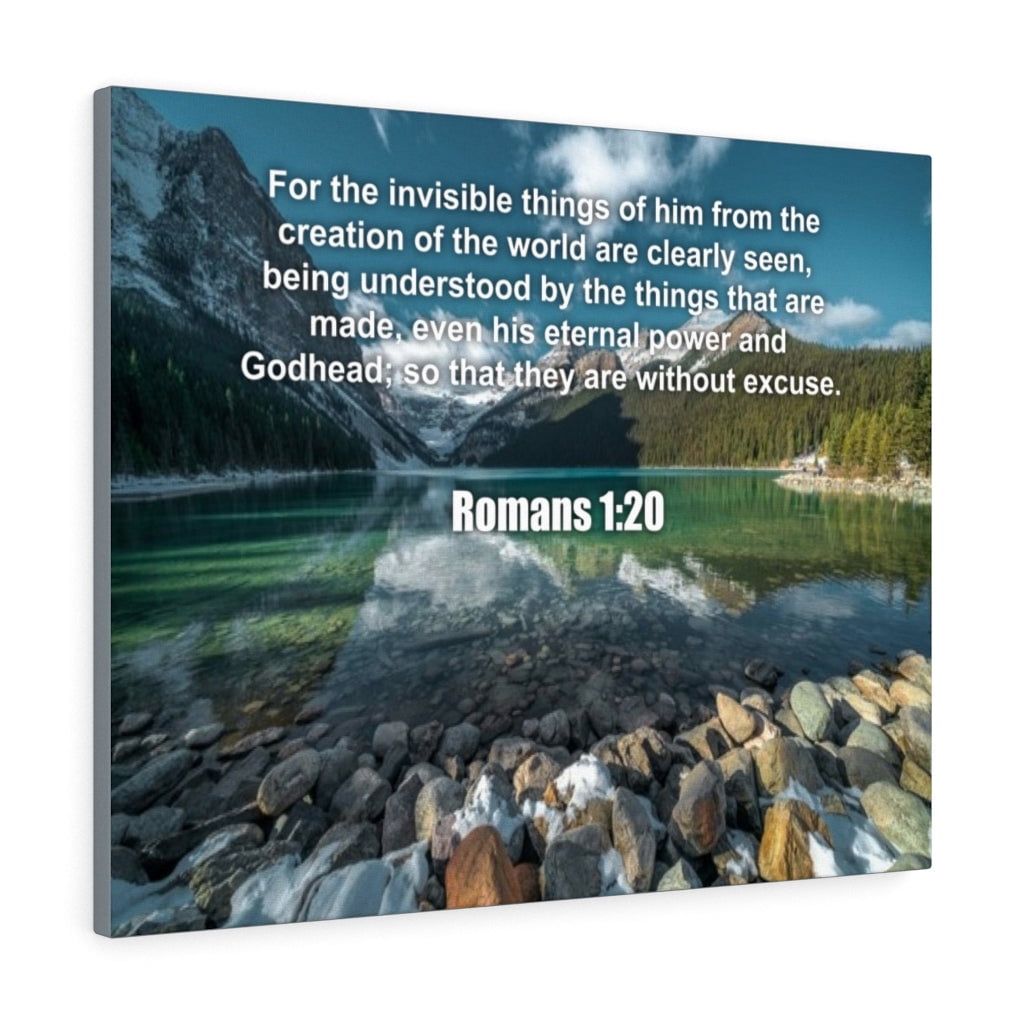 Scripture Walls For The Invisible Things Romans 1:20 Bible Verse Canvas ...