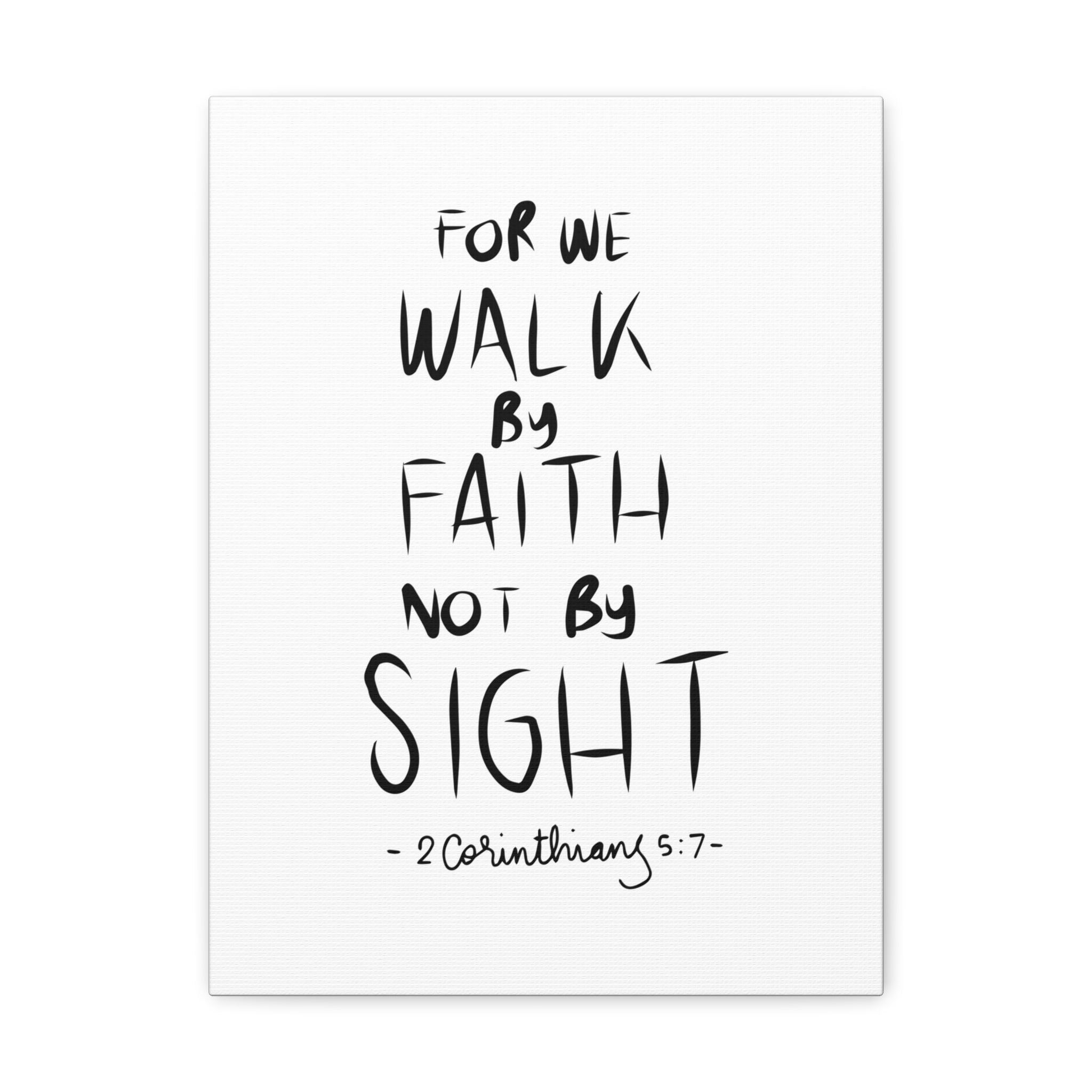 Scripture Walls For We Walk By Faith 2 Corinthians 5:7 Christian Wall ...