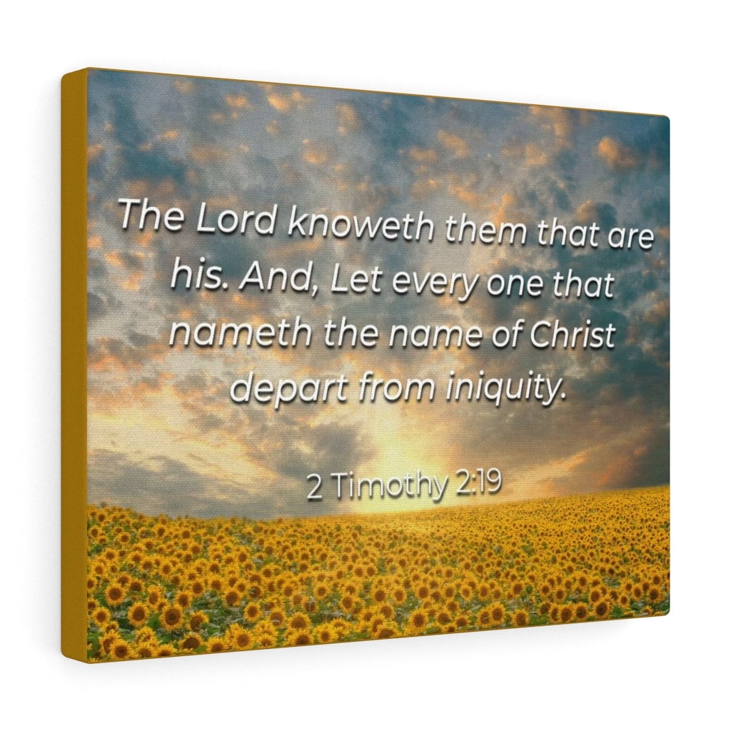 Scripture Walls Foundation Of God 2 Timothy 2:19 Bible Verse Canvas ...