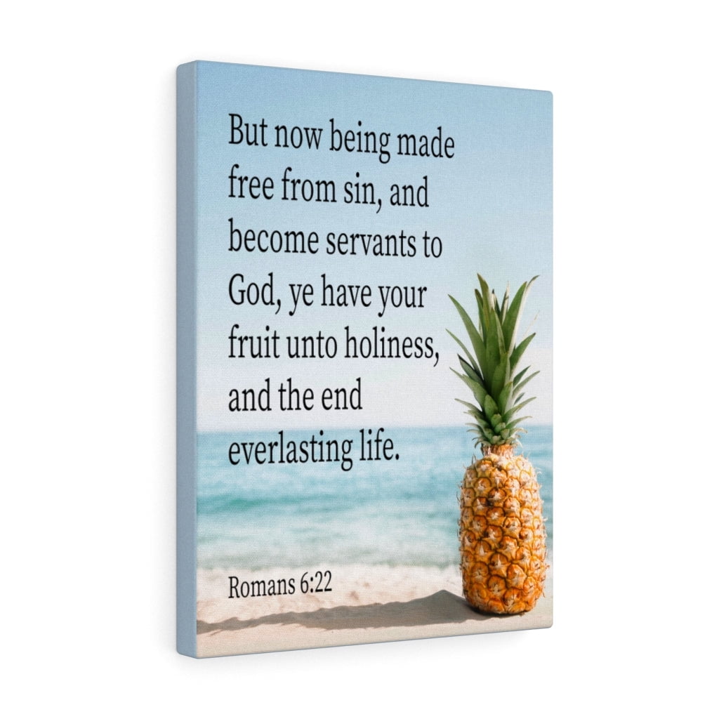 Scripture Walls Fruit Unto Holiness Romans 6:22 Bible Verse Canvas ...