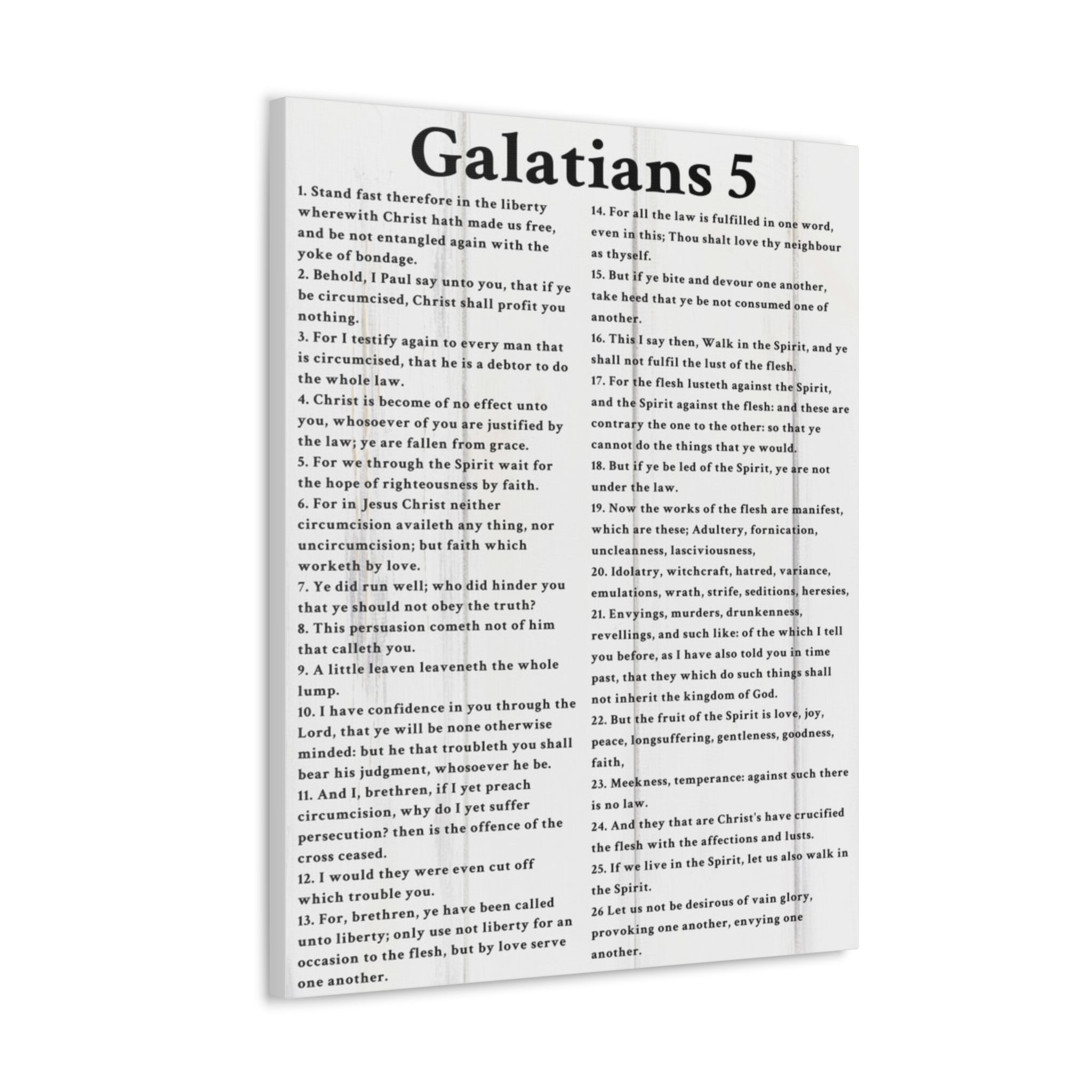 Scripture Walls Galatians 5 Chapter Fruit of the Spirit White Bible ...