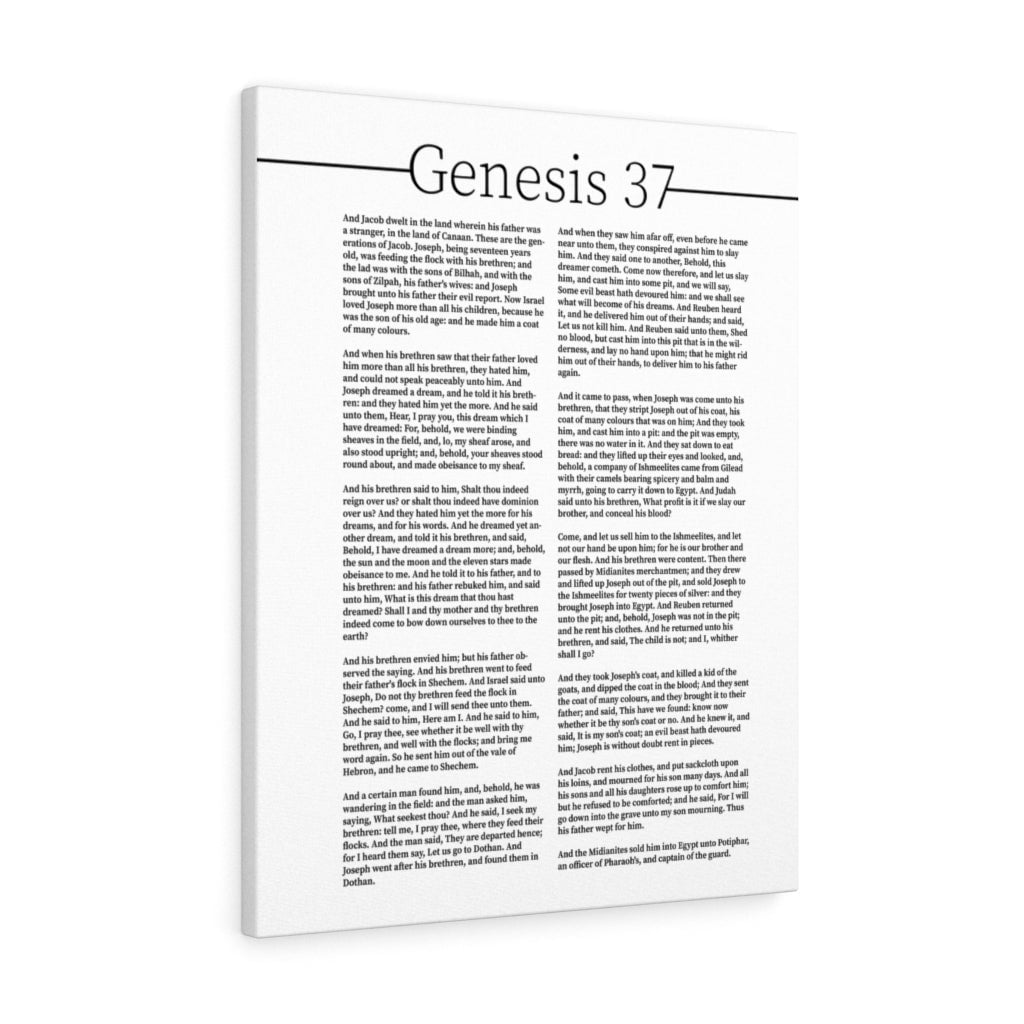 Scripture Walls Genesis 37 Story of Joseph Bible Verse Canvas Christian ...