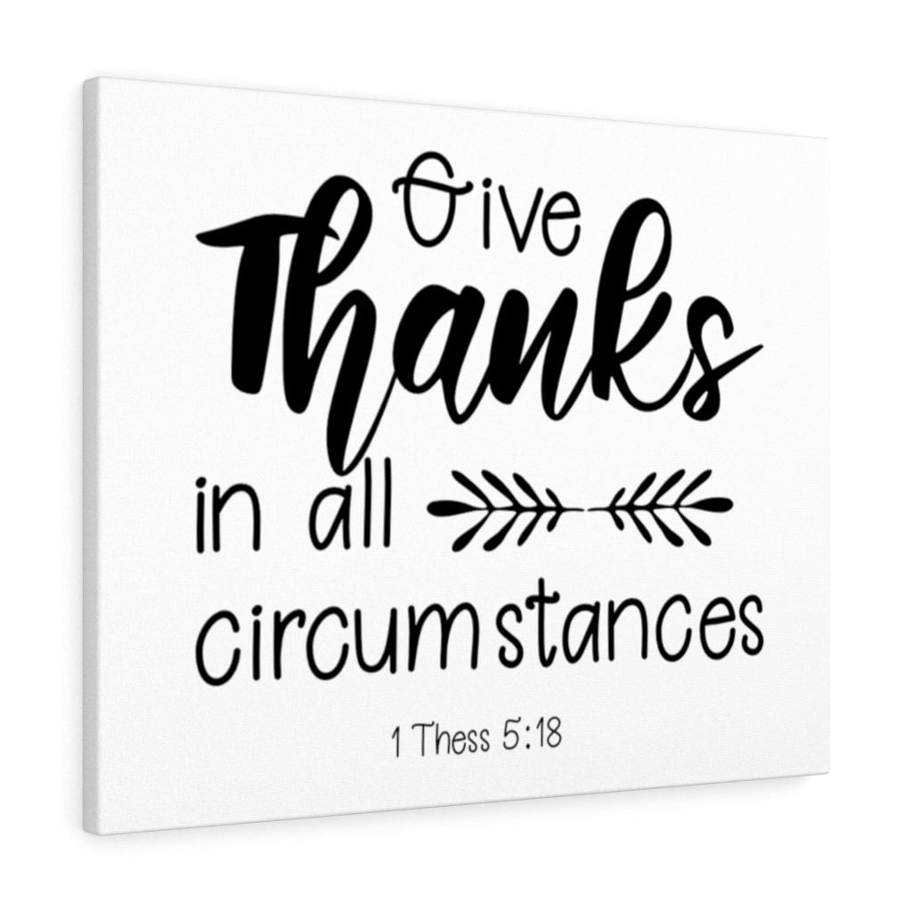 Scripture Walls Give Thanks 1 Thess 5:18 Bible Verse Canvas Christian Wall Art Ready to Hang ...