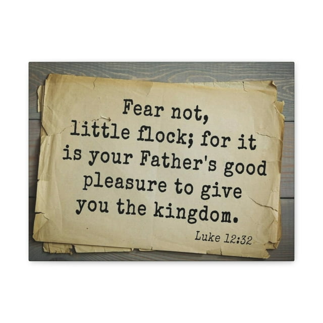 Scripture Walls Give You The Kingdom Luke 12:32 Bible Verse Canvas ...