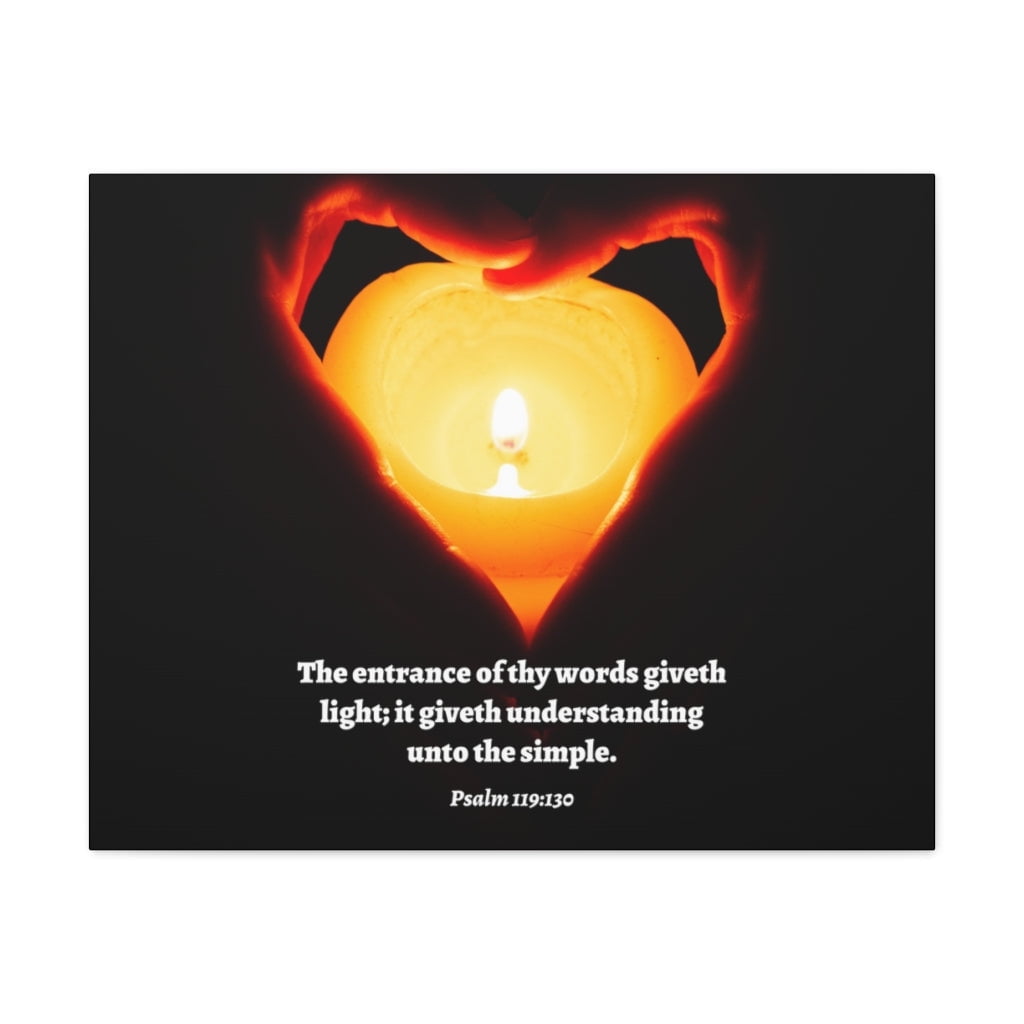 Scripture Walls Psalm 119:130 Giveth Light Bible Verse Canvas Christian ...