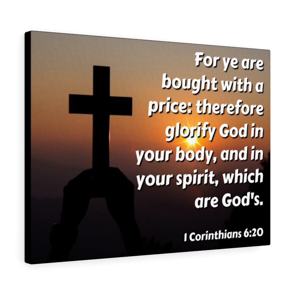 Scripture Walls Glorify God 1 Corinthians 6:20 Bible Verse Canvas ...