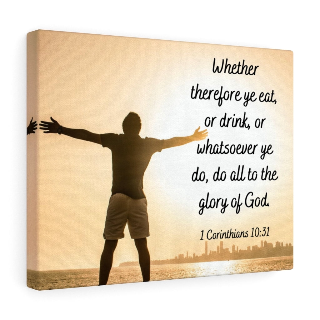 Scripture Walls Glory Of God 1 Corinthians 10:31 Bible Verse Canvas ...
