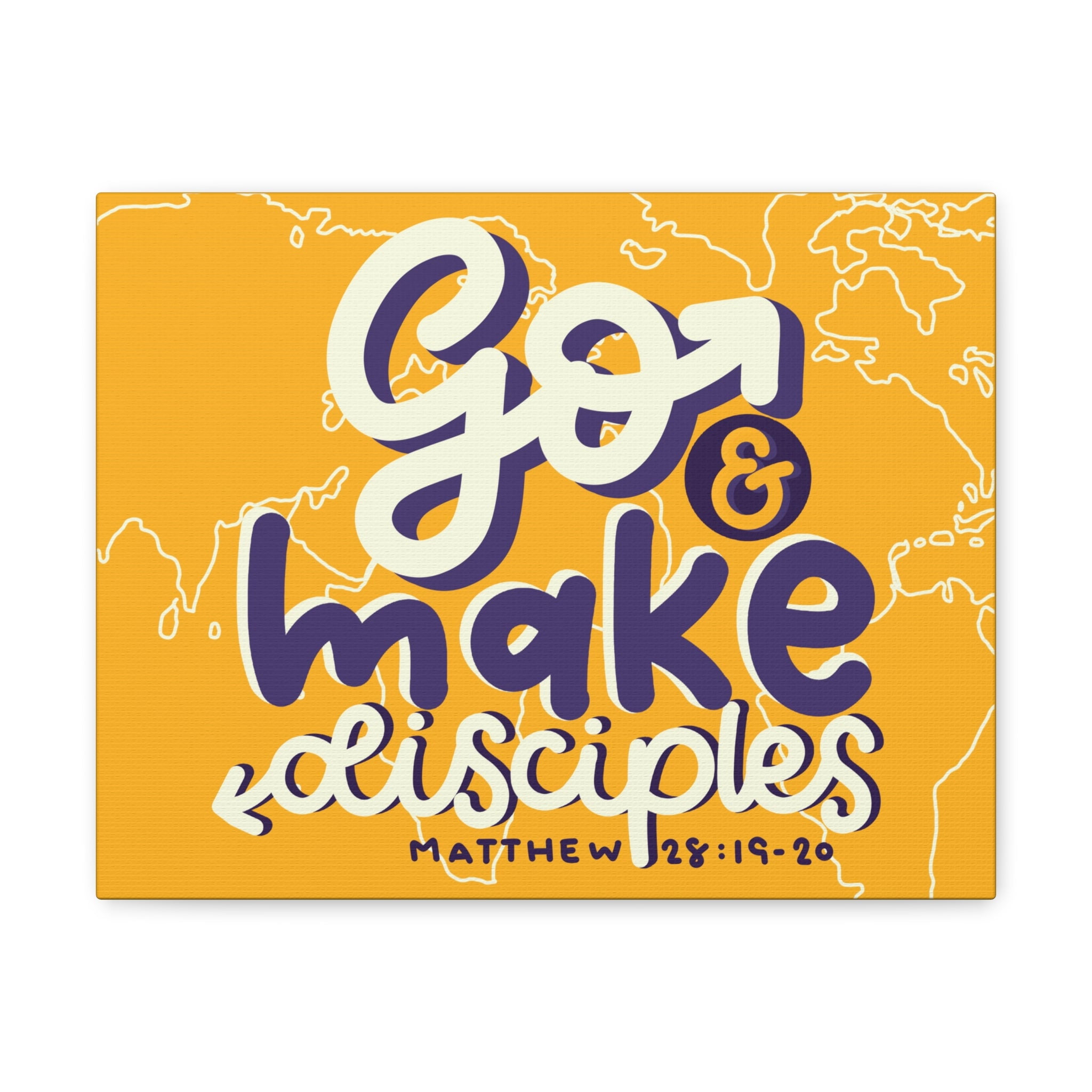 Scripture Walls Go And Make Disciples Matthew 28:19-20 Christian Wall ...