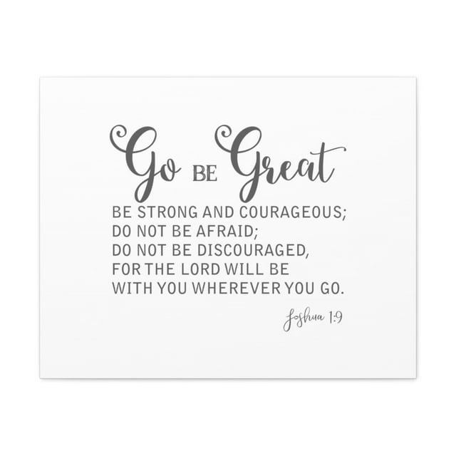 Scripture Walls, Framed Christian Wall Art, Canvas Bible Verse Go Be ...