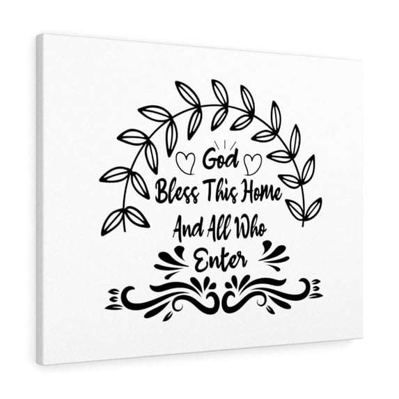 Scripture Walls God Bless This Home Bible Verse Canvas Christian Wall ...