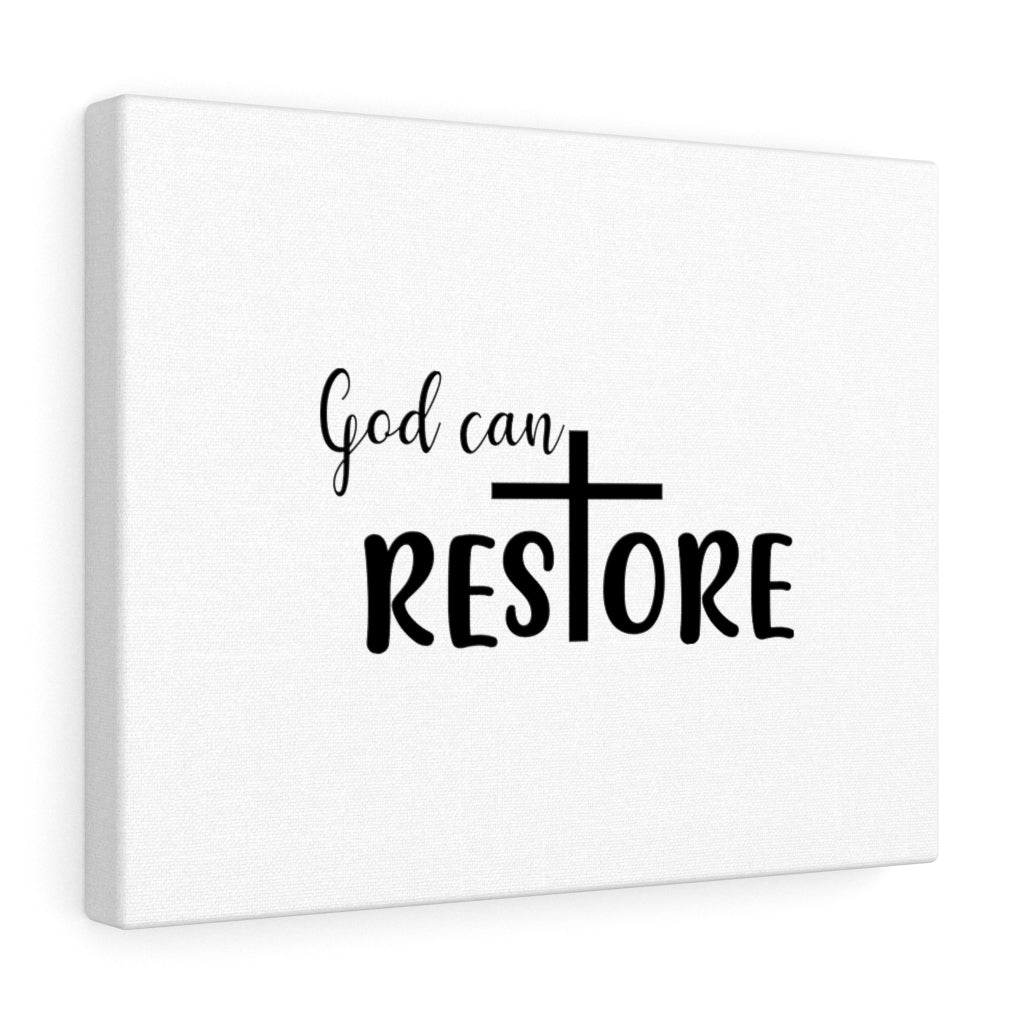 Scripture Walls God Can Restore Cross Bible Verse Canvas Christian Wall ...