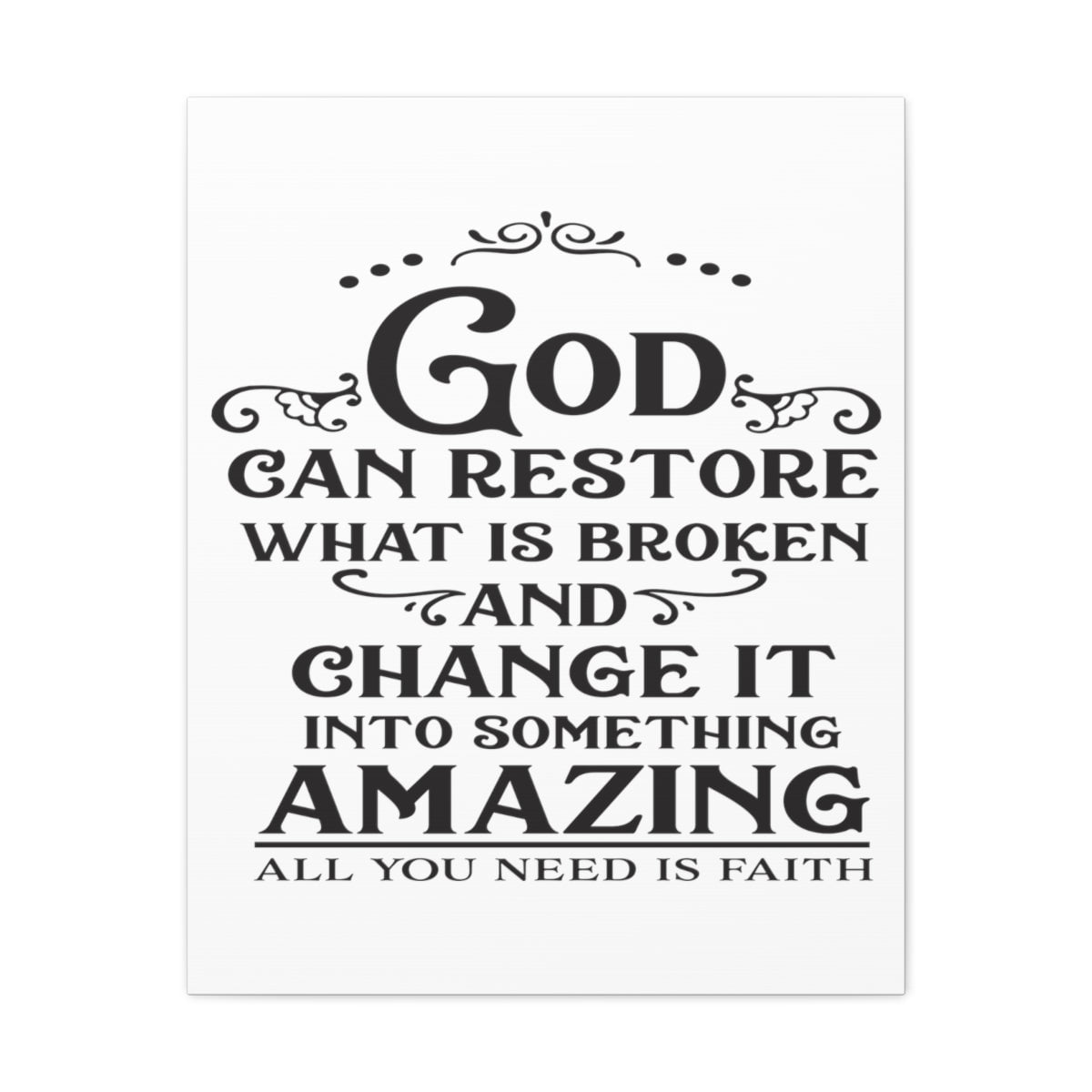 Scripture Walls God Can Restore Hosea 6:1 Christian Wall Art Print ...