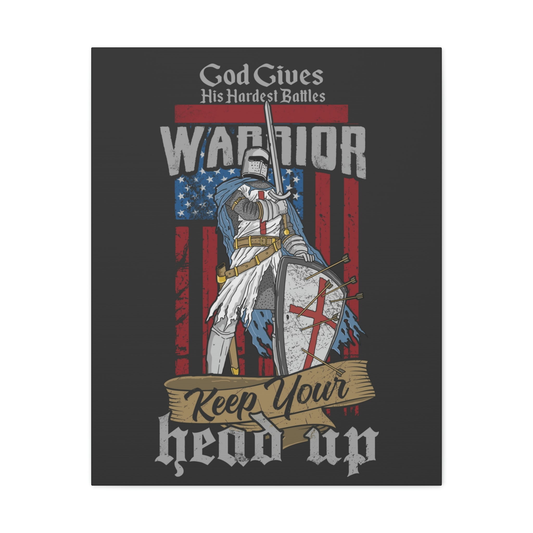 Scripture Walls God Gave Us Warrior Zechariah 10:5 Bible Verse Canvas ...