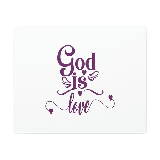 Scripture Walls 1 John 4:8 God Is Love Bible Verse Canvas Christian ...