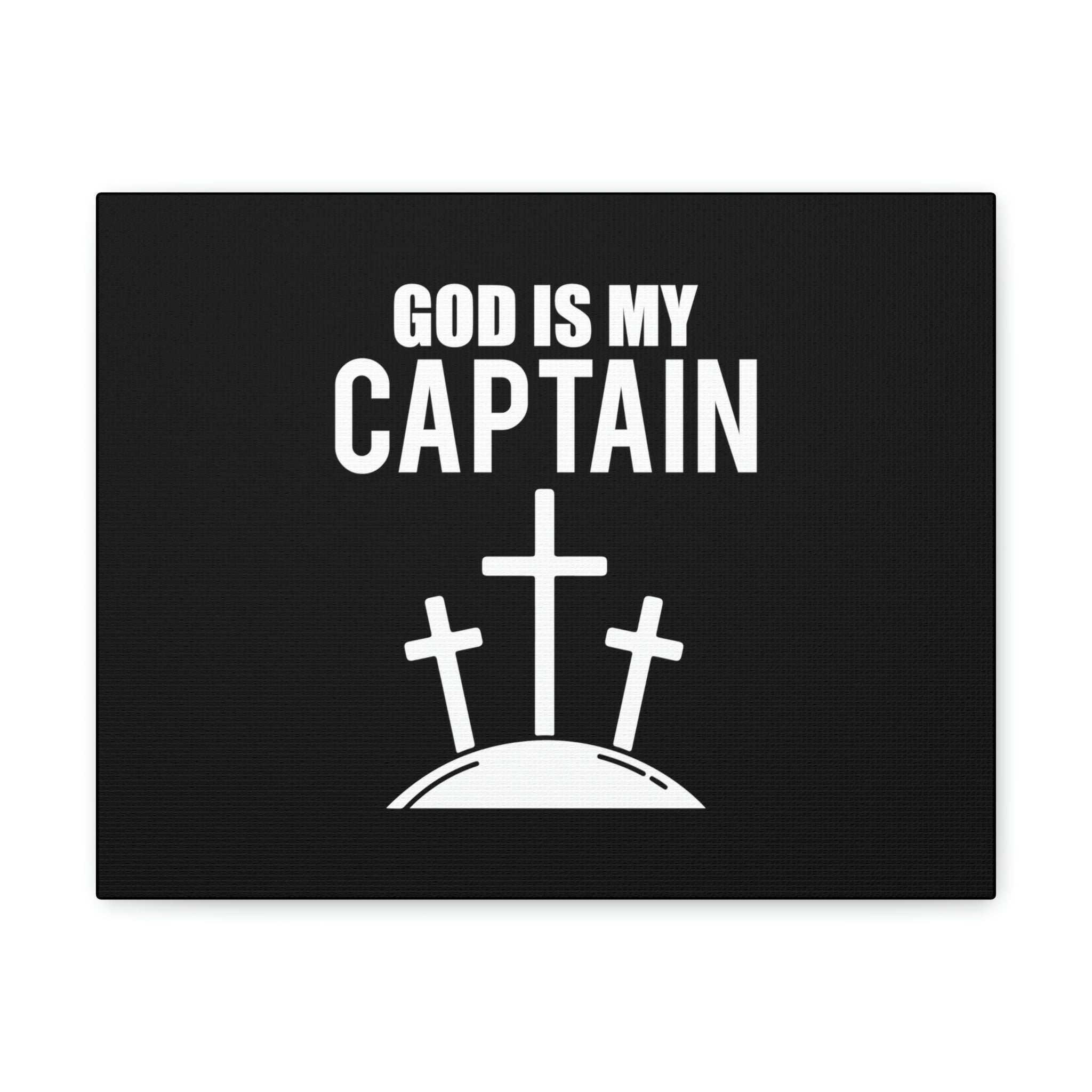 Scripture Walls God Is My Captain Hebrews 12:2 Three Cross Christian ...