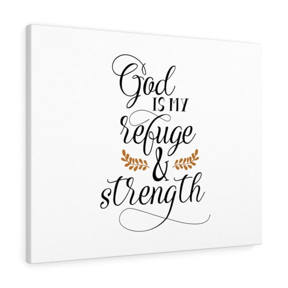 Scripture Walls God Is My Refuge & Strength Bible Verse Canvas ...