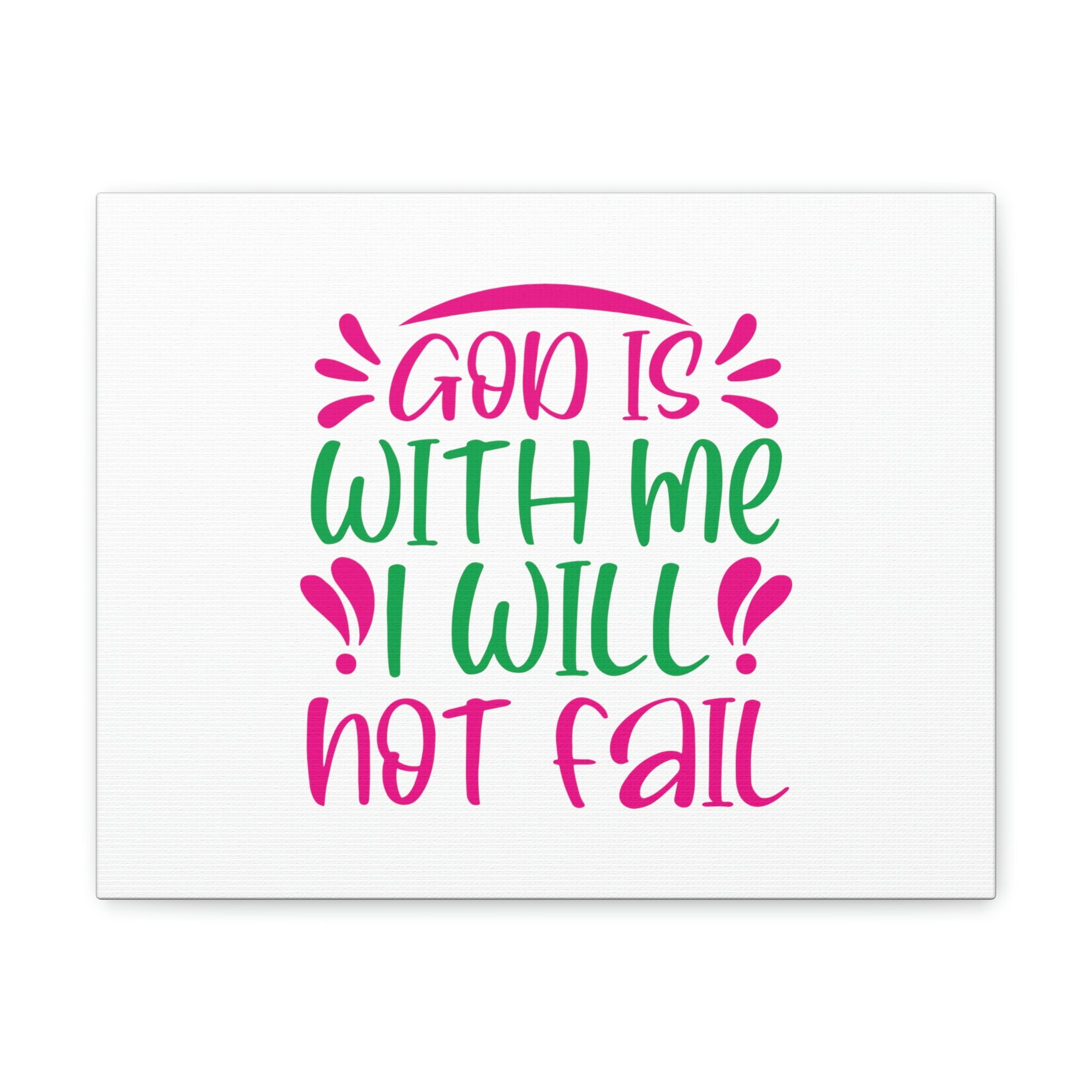 Scripture Walls God Is With Me, I Will Not Fail Psalm 46:5 Christian ...