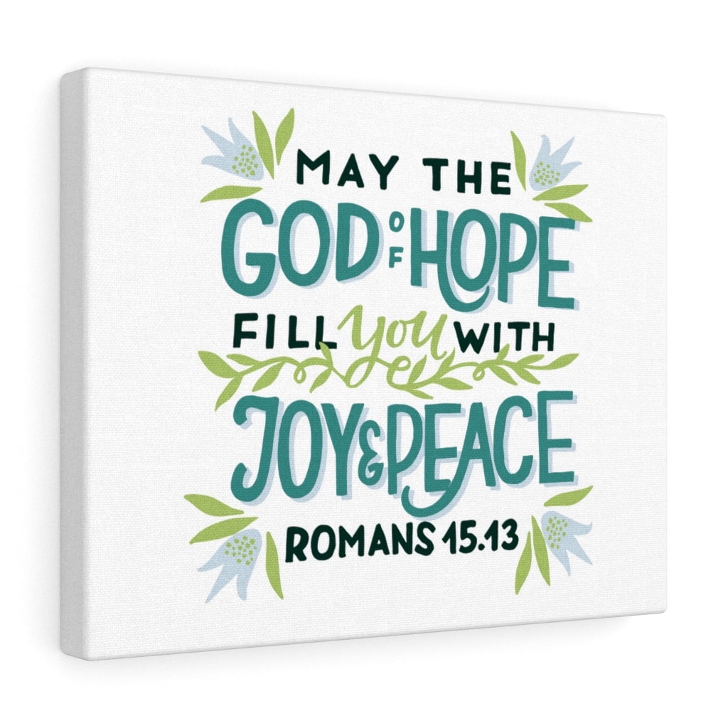 Scripture Walls God Of Hope Romans 45:43 Bible Verse Canvas Christian ...
