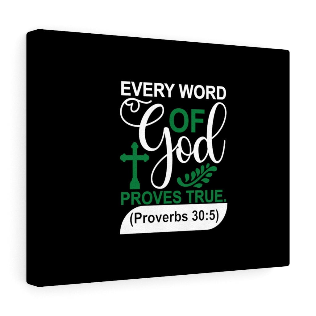 Scripture Walls God Proves True Proverbs 30:5 Bible Verse Canvas ...