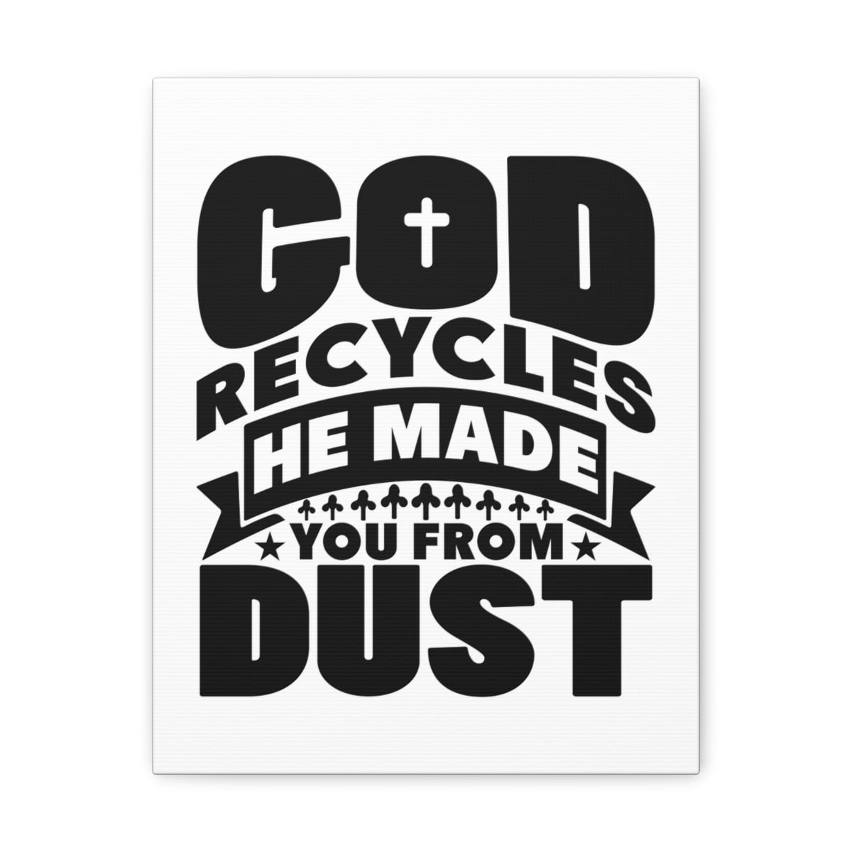 Scripture Walls God Recycles Genesis 2:7 Cross Christian Wall Art Bible ...