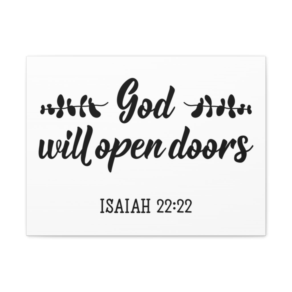 Scripture Walls God Will Open Doors Isaiah 22:22 Christian Wall Art ...
