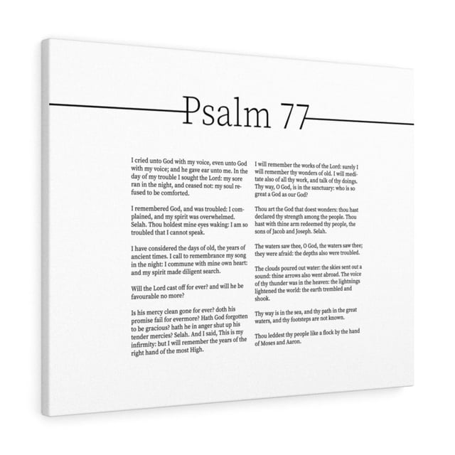 Scripture Walls Psalm 77 God's Faithfulness Bible Verse Canvas ...