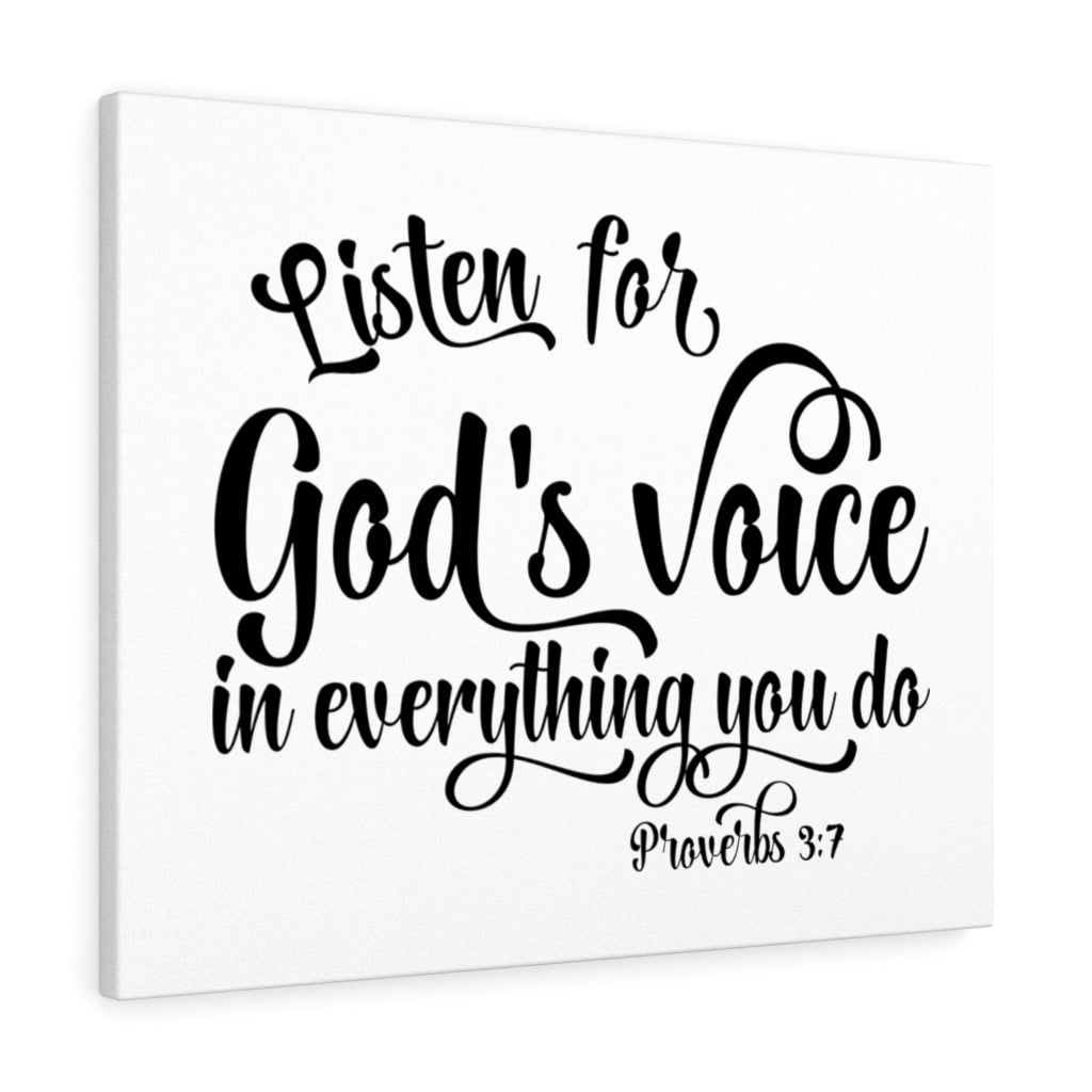 Scripture Walls God's Voice Proverbs 3:7 Bible Verse Canvas Christian ...