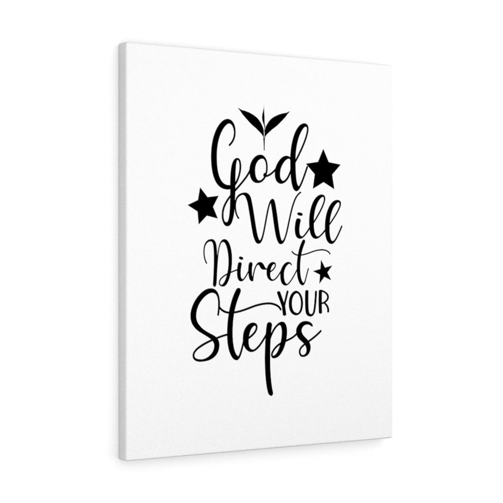 Scripture Walls Good Will Direct Your Steps Bible Verse Canvas ...