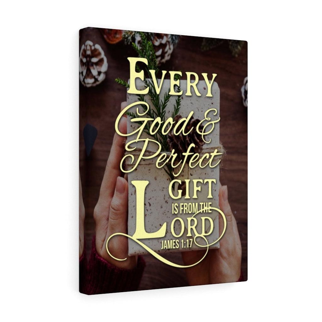 Scripture Walls Good and Perfect James 1:17 Bible Verse Canvas ...