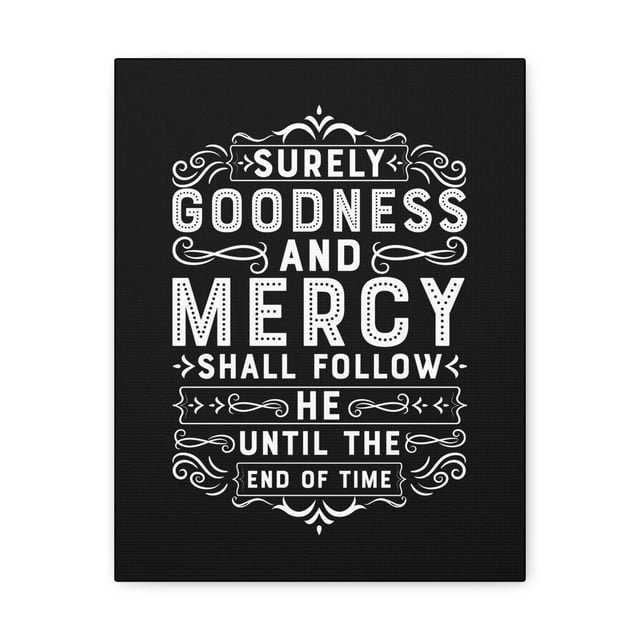 Scripture Walls Psalm 23:6 Goodness And Mercy Christian Wall Art Bible ...