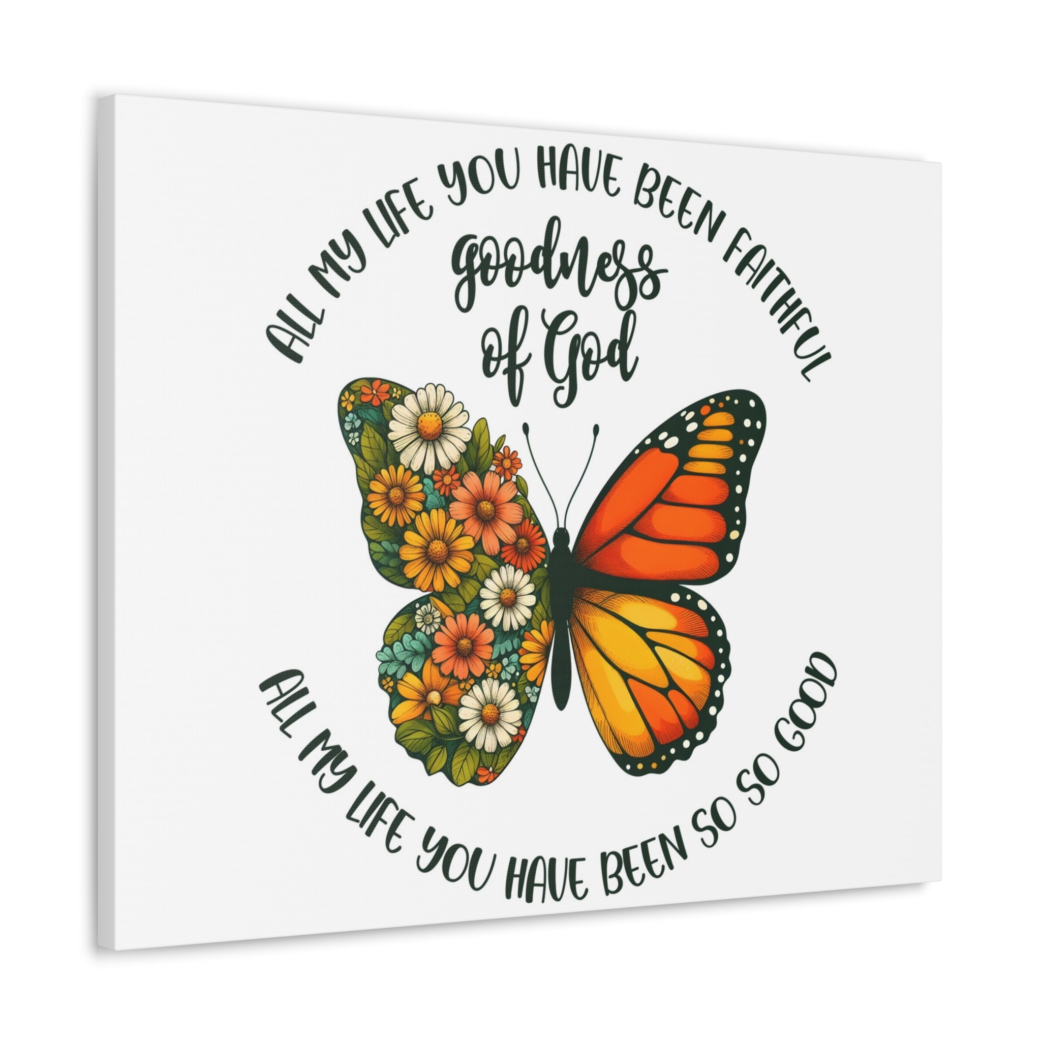 Scripture Walls Goodness of God Butterfly Bible Verse Canvas Christian ...