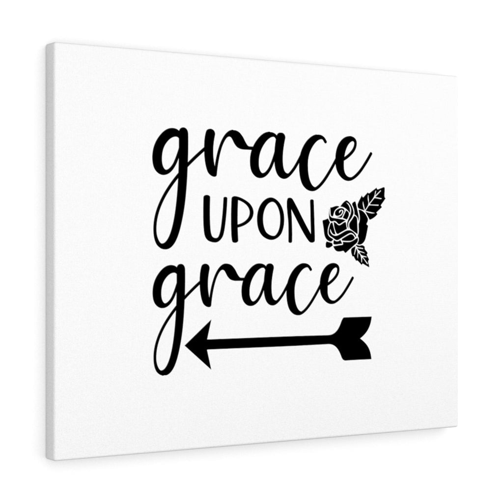 Scripture Walls Grace Upon Grace Arrow Bible Verse Canvas Christian ...