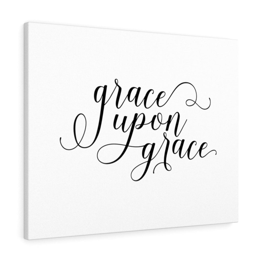 Scripture Walls Grace Upon Grace Bible Verse Canvas Christian Wall Art ...