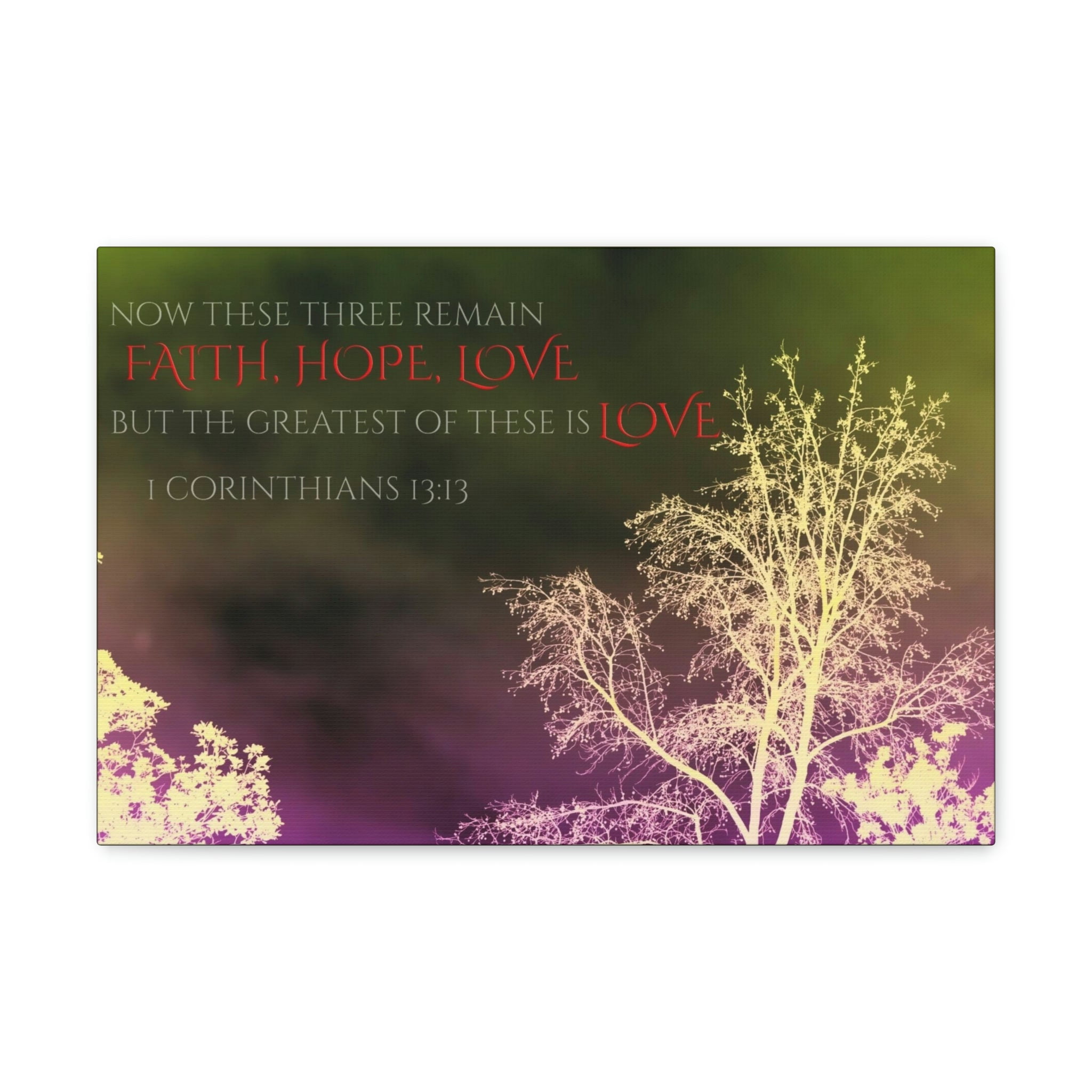 Scripture Walls Greatest of These is Love 1 Corinthians 13:13 Christian ...
