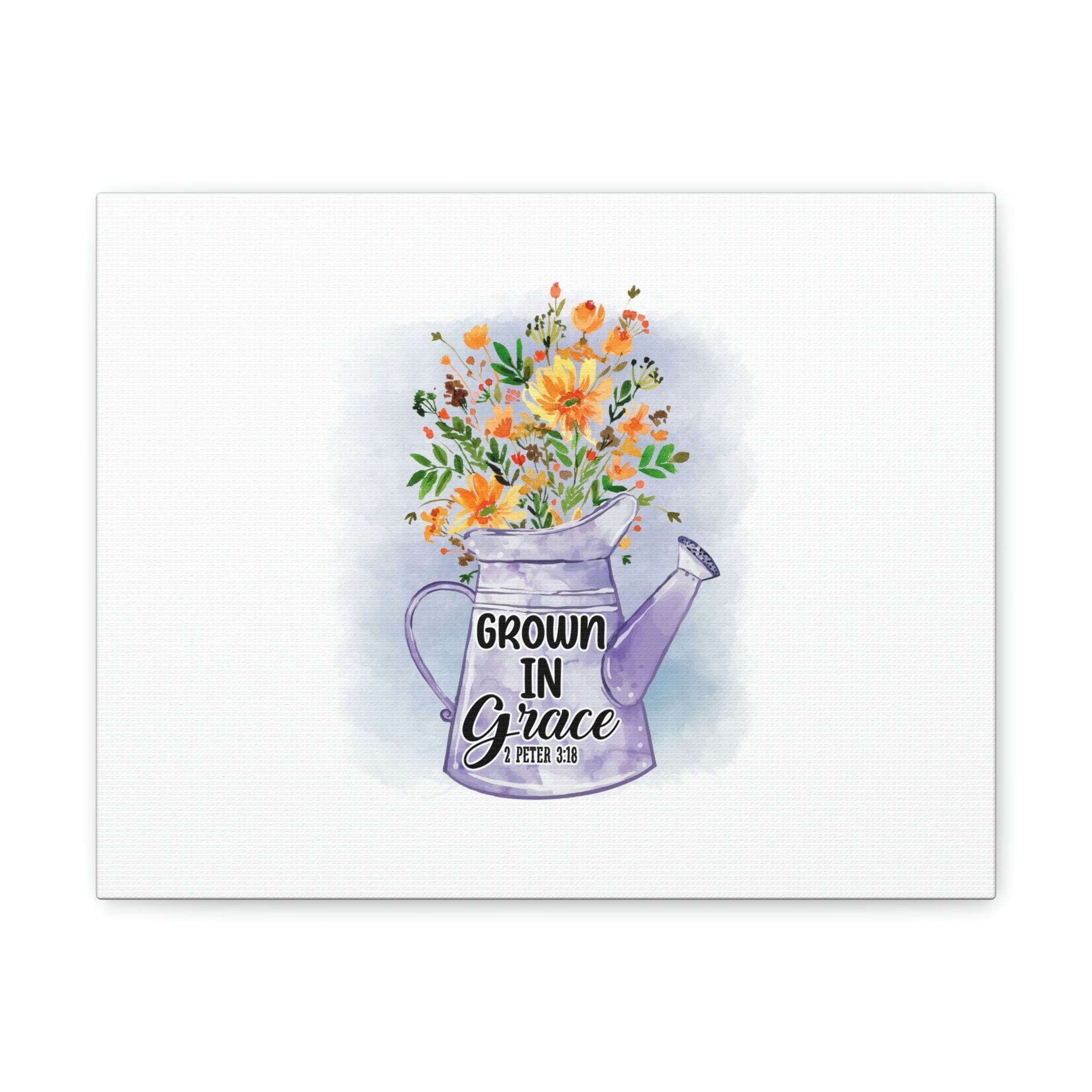 Scripture Walls Grow In Grace 2 Peter 3:18 Flower Christian Wall Art ...