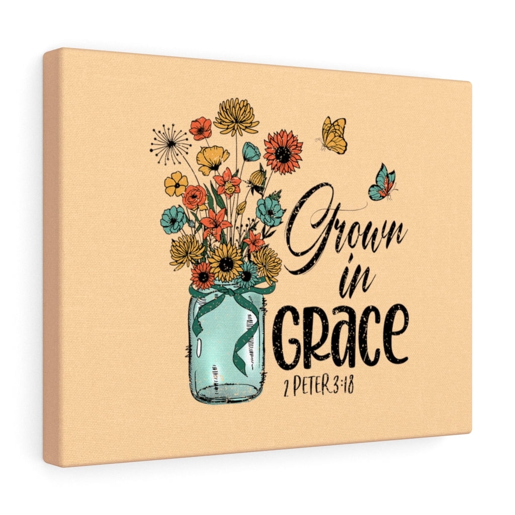 Scripture Walls Grown In Grace 2 Peter 3:18 Bible Verse Canvas ...